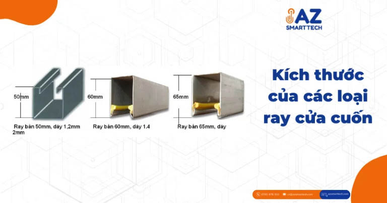 Hướng dẫn lựa chọn ray cửa cuốn - Nhà Thông Minh AZ Smarttech